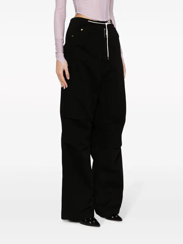 DARKPARK Cotton Trousers With Drawstring Waistband