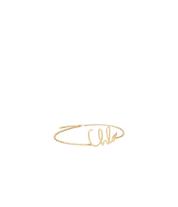 Chloé Signature Chain-link Bracelet - Rose Gold