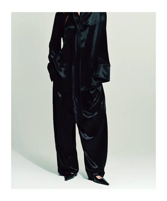 JIL SANDER Satin Palazzo Pants