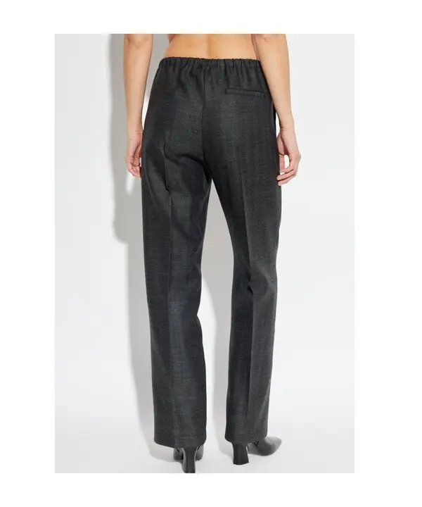 FORTE_FORTE Herringbone Pattern Trousers