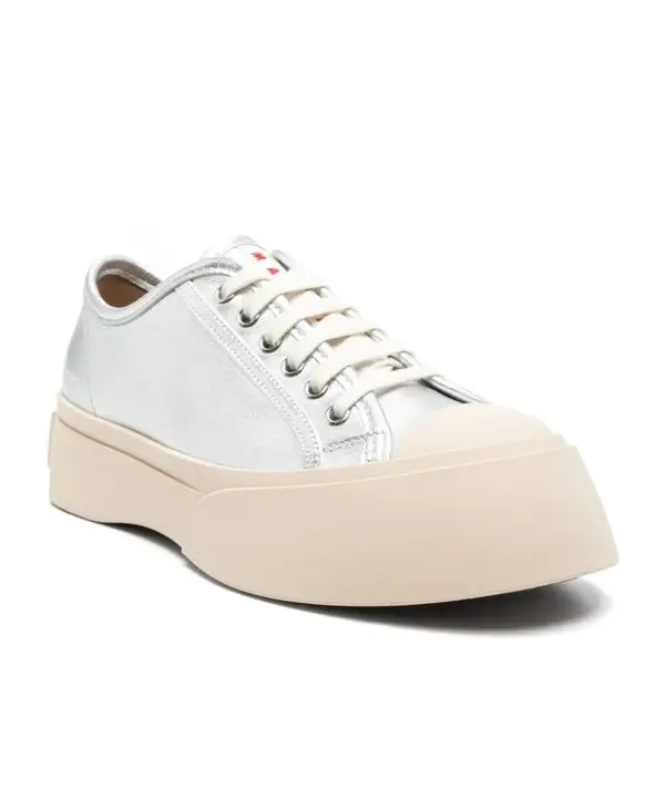 Marni Pablo Lace-up Sneakers - Silver