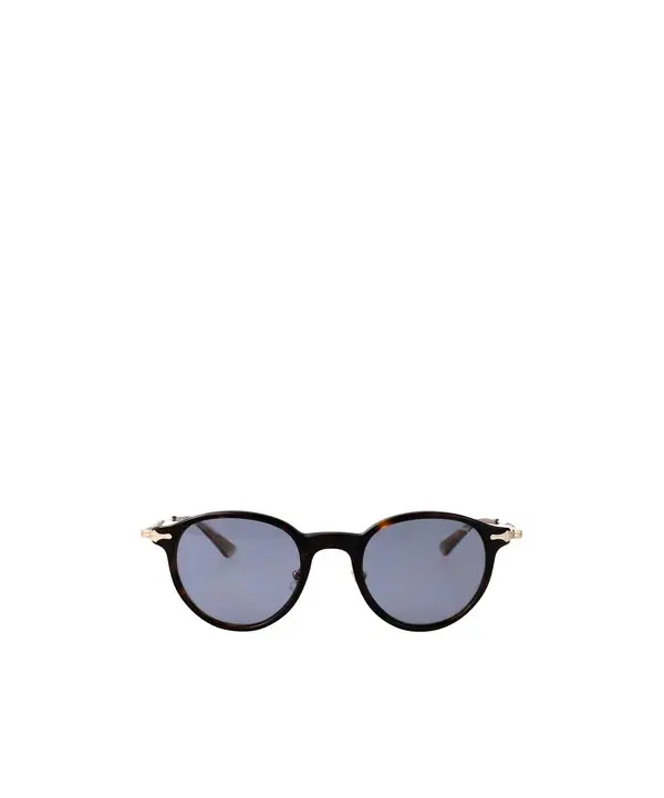 Montblanc Eyewear Round Frame Sunglasses - Havana And Gold