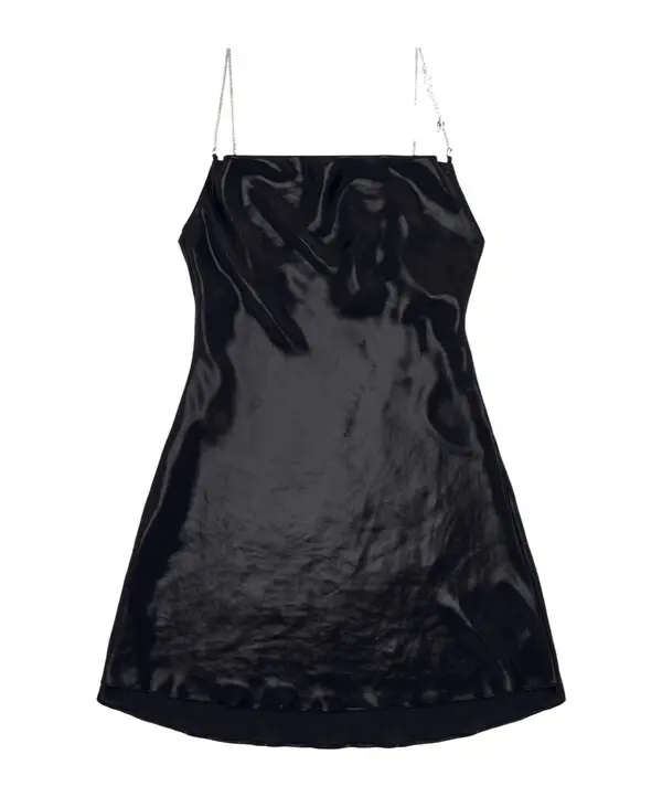 DIESEL® D-minty Spaghetti Strap Mini Dress - Black