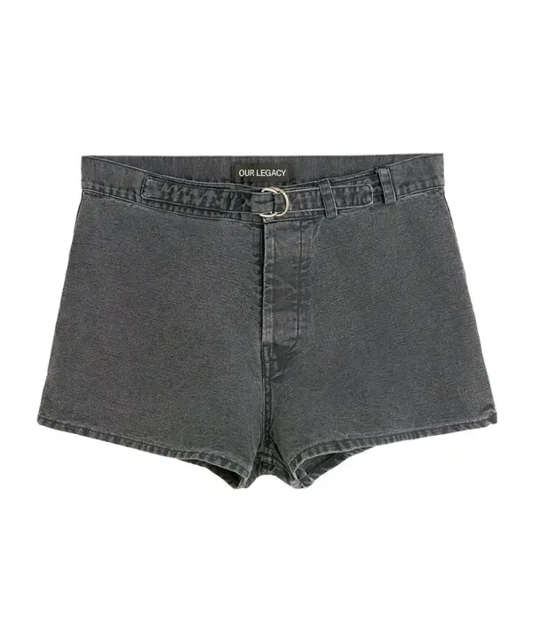 Our Legacy Denim Shorts With D-ring Belt