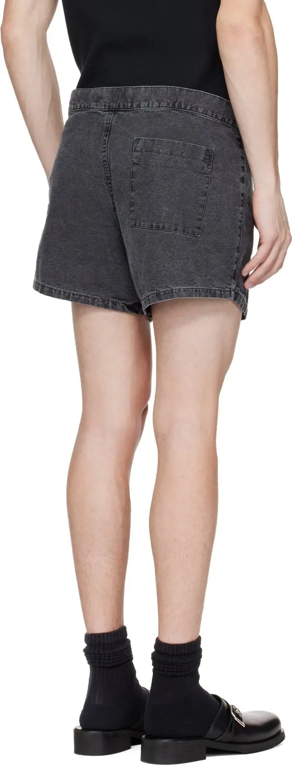 Our Legacy Denim Shorts With D-ring Belt