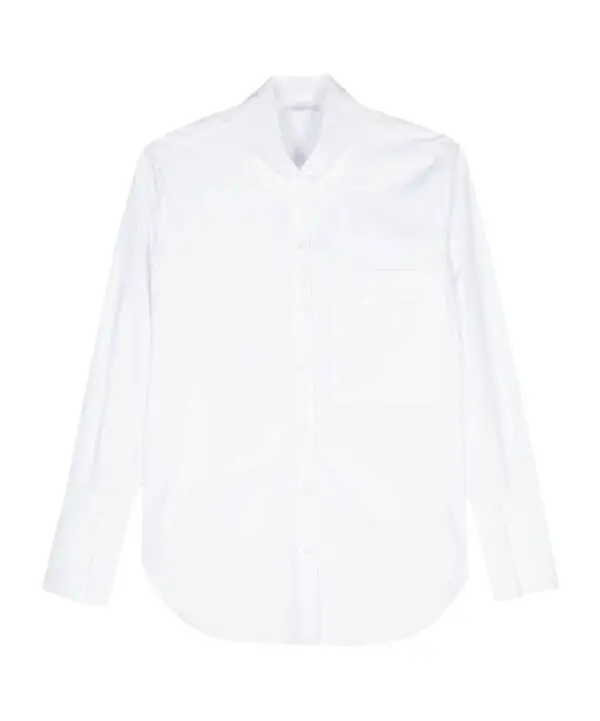 Patrizia Pepe Fly-print Cotton Shirt - White