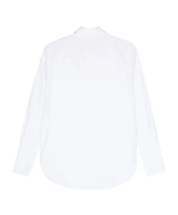 Patrizia Pepe Fly-print Cotton Shirt - White