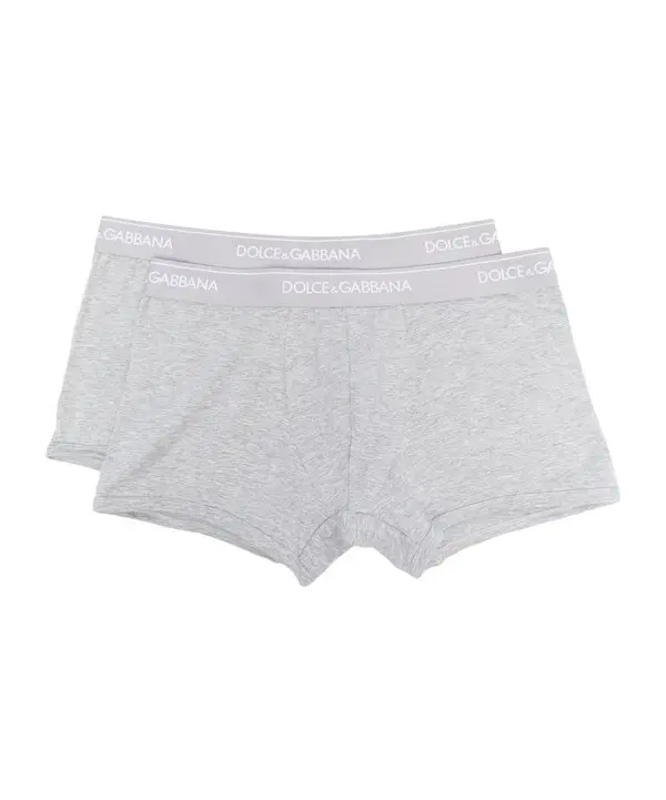 Dolce & Gabbana Dolce Gabbana Set Of Two Logo Waistband Boxers - No
