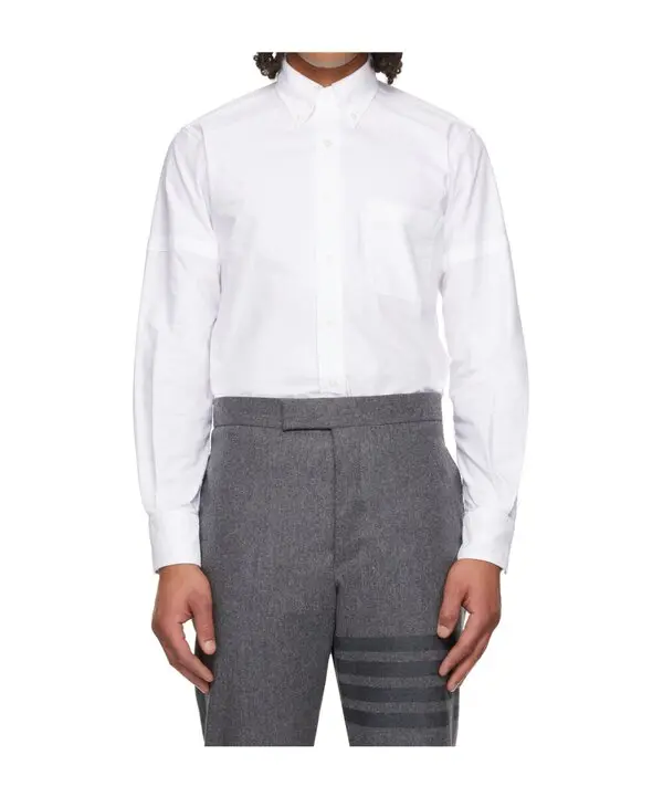 Thom Browne Armband Collared Shirt - White