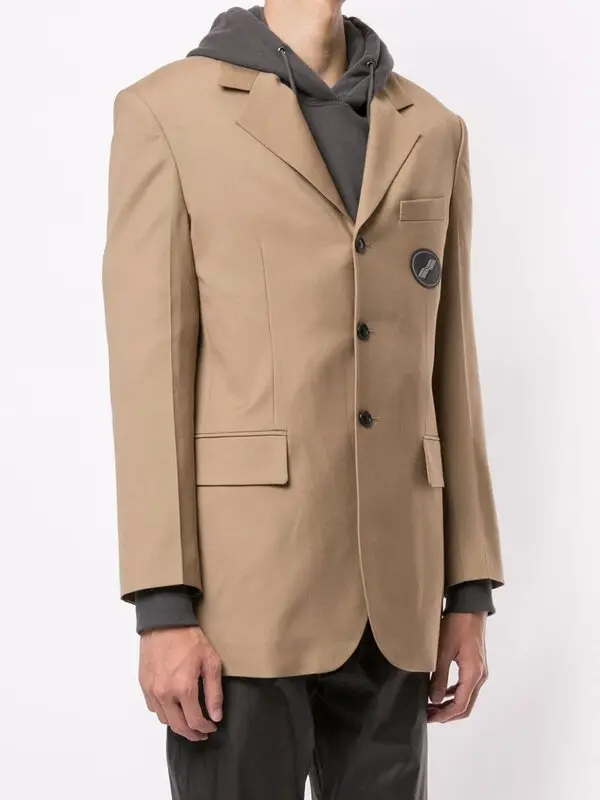 We11Done Logo Patch Blazer