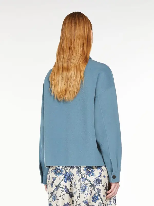 Max Mara Buttoned Long-sleeve Jacket With Pointed Collar