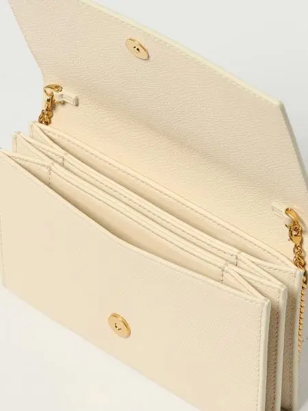 Valentino Garavani Vlogo Signature Foldover Top Shoulder Bag - Light Ivory