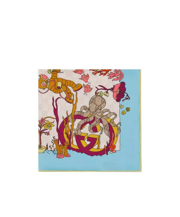 Gucci Graphic Print Scarf - Multicolor