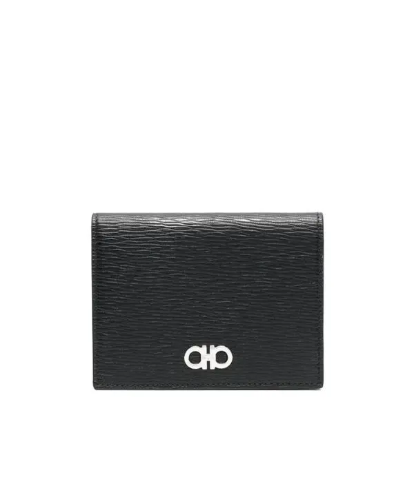 FERRAGAMO Logo Card Bag - Black