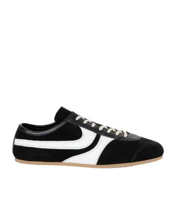 Dries Van Noten Round Toe Athletic Sneakers - Black