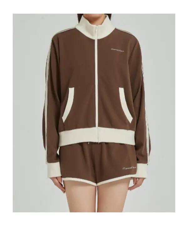 Marissa Chiara Long-sleeve Zip-up Track Jacket