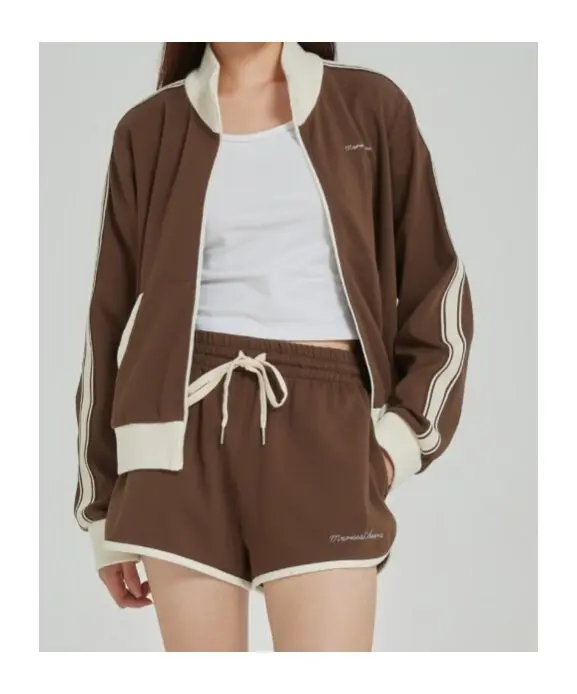 Marissa Chiara Long-sleeve Zip-up Track Jacket