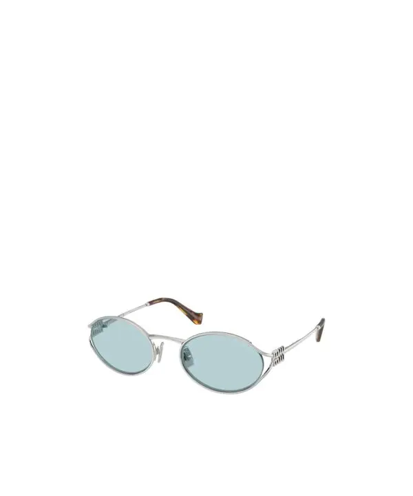 Miu Miu Oval Frame Sunglasses - Blue