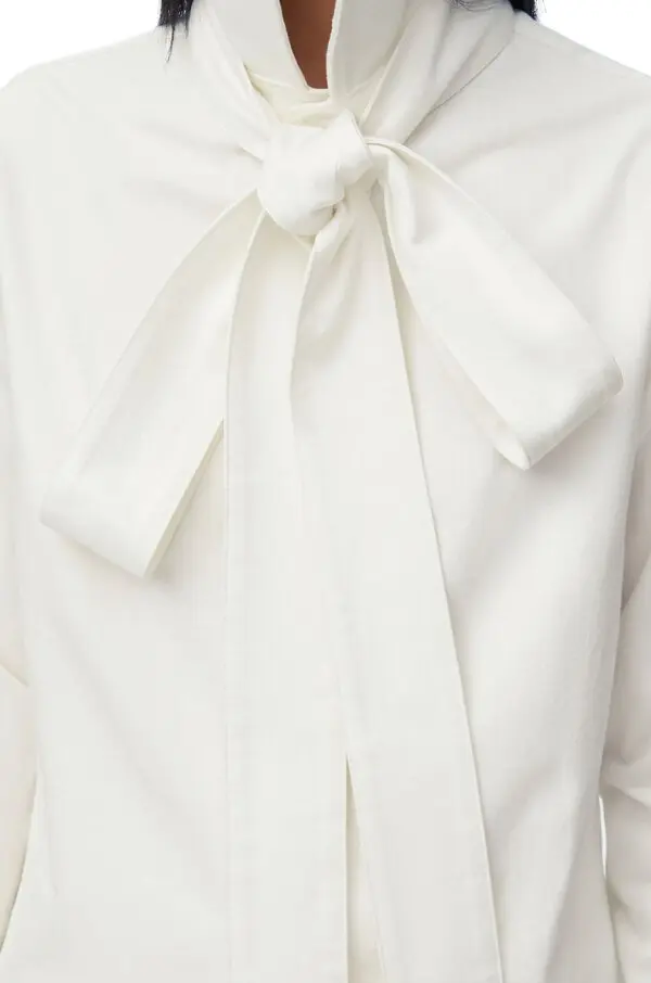 Loewe Bow Detailed Denim Shirt