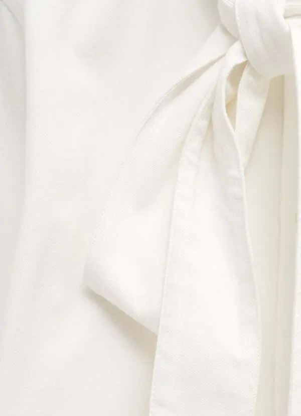 Loewe Bow Detailed Denim Shirt