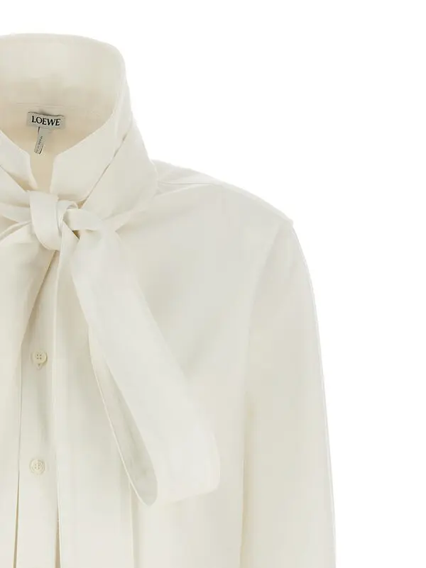 Loewe Bow Detailed Denim Shirt