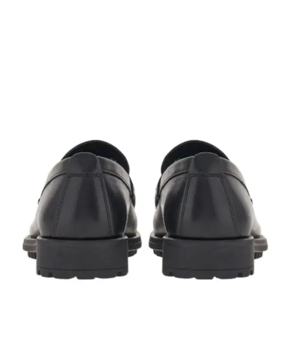 FERRAGAMO Gancini Detail Loafers - Black