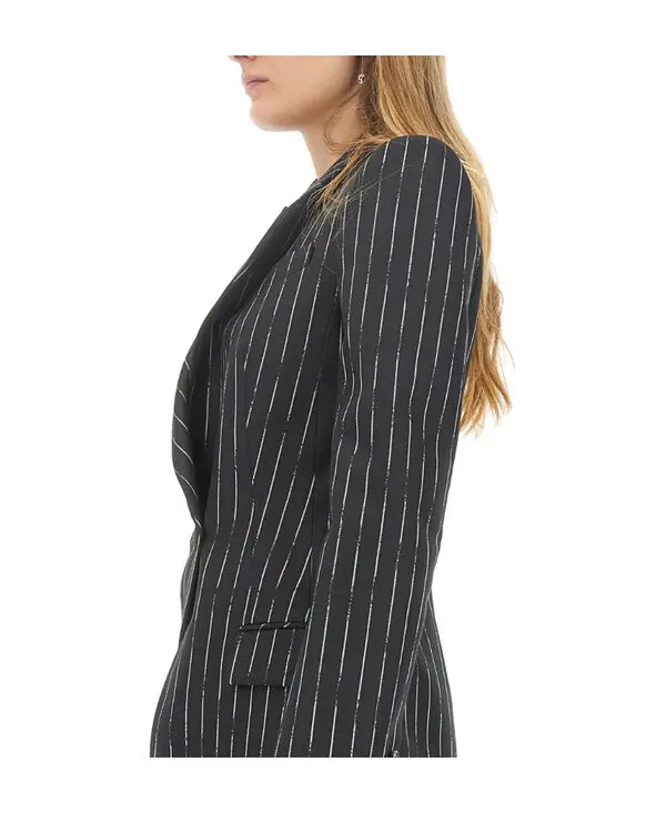 Alexander McQueen Asymmetric Stripe Detailed Blazer
