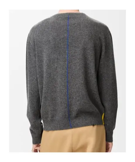 Loewe Two-tone Intarsia Detailed Jumper - Grey