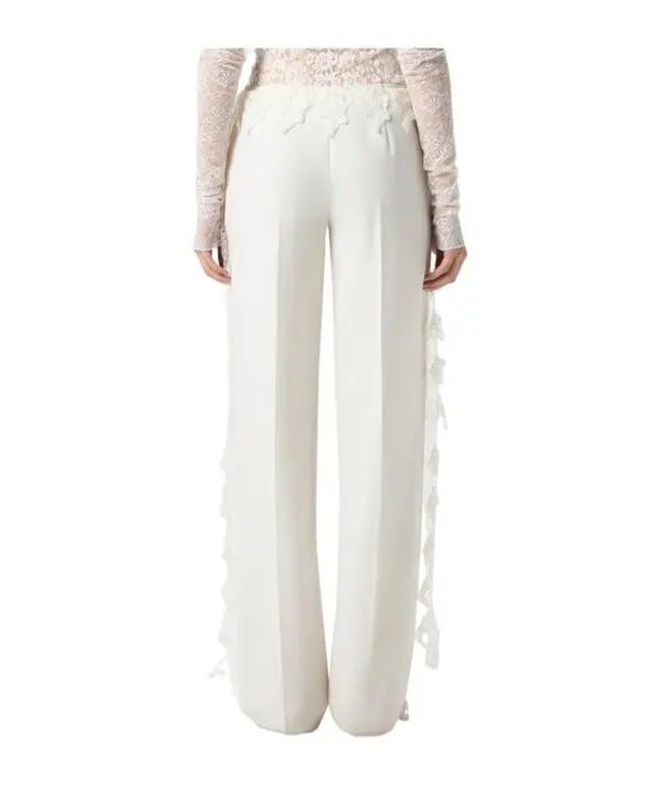 Blumarine Lace Trim Trousers