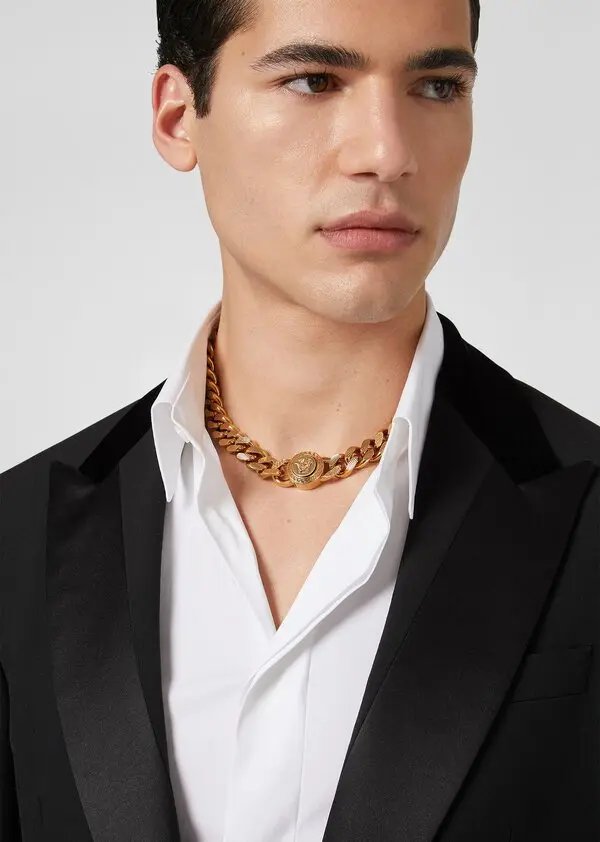 Versace Medusa Chain-link Necklace
