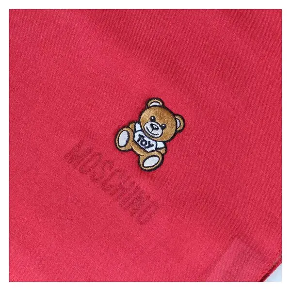 Moschino Logo Scarf - Red