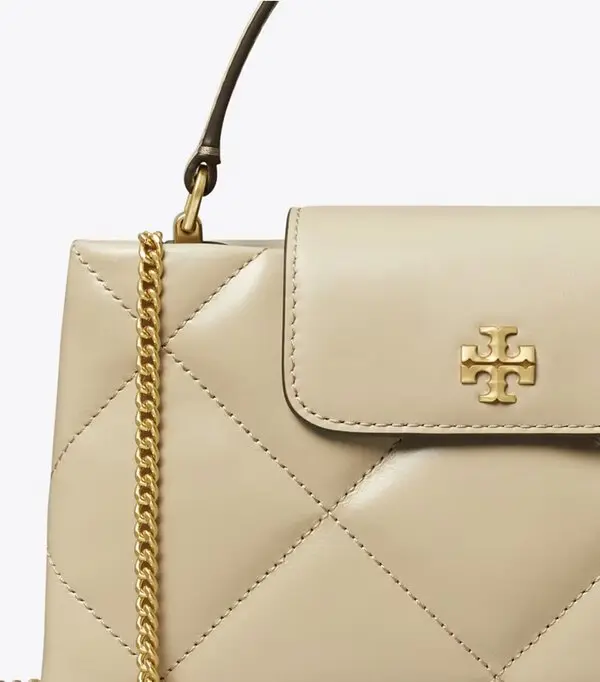 Tory Burch Kira Diamond Quilt Top Handle Bag - Nude