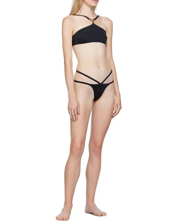 Versace Medusa Plaque Stretched Bikini Bottoms