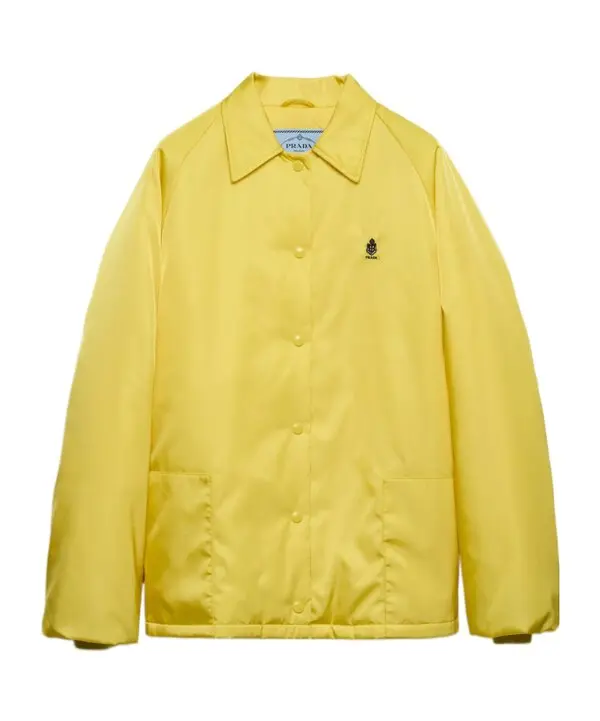 Prada Logo-embroidered Padded Shirt Jacket
