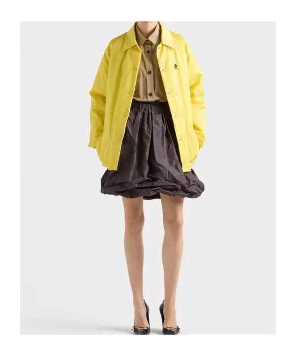 Prada Logo-embroidered Padded Shirt Jacket
