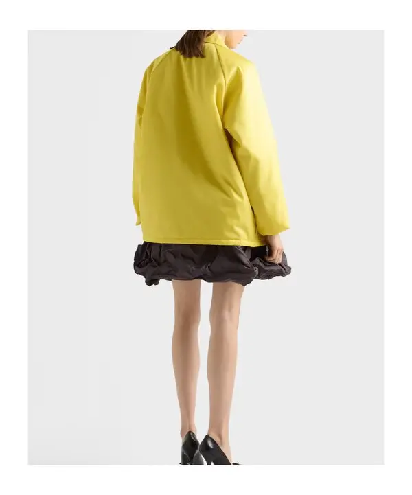Prada Logo-embroidered Padded Shirt Jacket