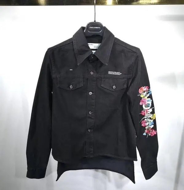 Off-White Embroidered Casual Jacket