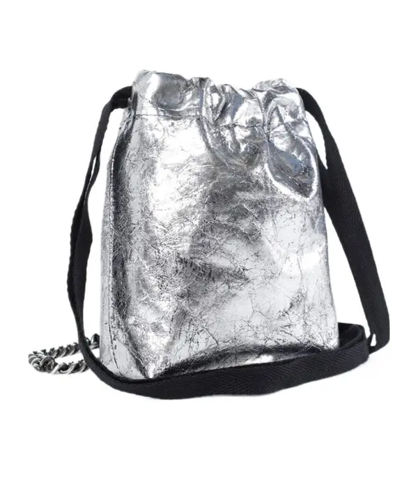ANN DEMEULEMEESTER Gael Drawstring Chain Mini Bag