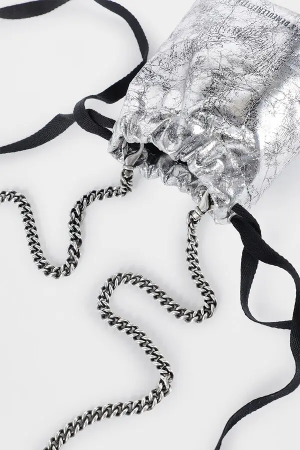 ANN DEMEULEMEESTER Gael Drawstring Chain Mini Bag