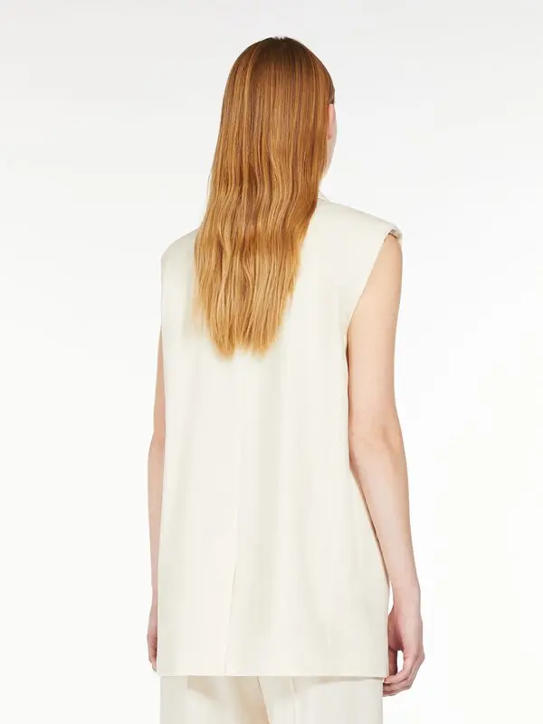 Max Mara Single-breasted Sleeveless Gilet