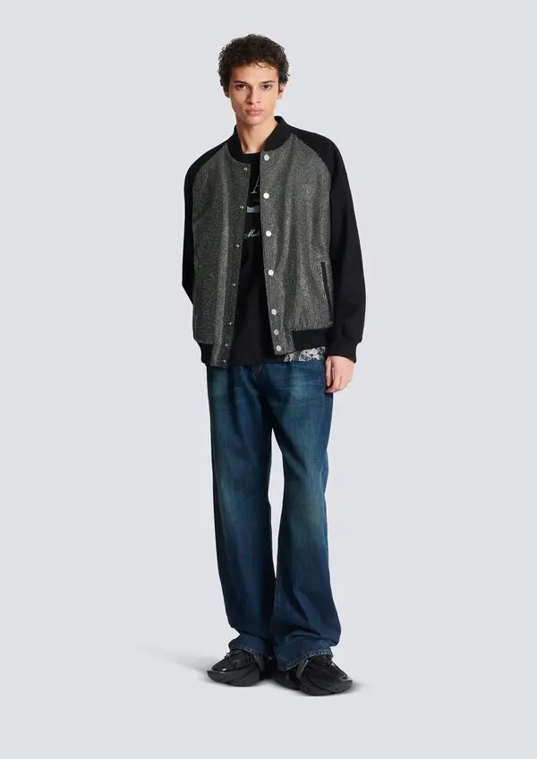 Balmain Embellished Bomber Jacket - Black