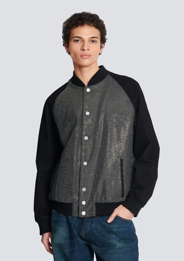 Balmain Embellished Bomber Jacket - Black