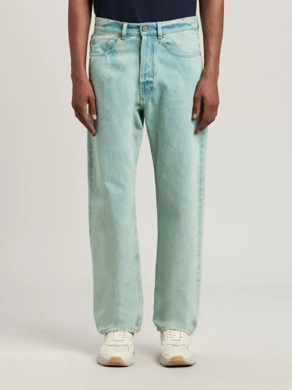 Palm Angels Overdyed Straight Leg Jeans