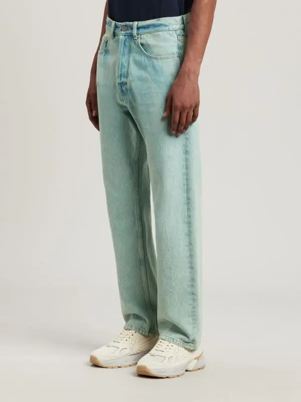 Palm Angels Overdyed Straight Leg Jeans