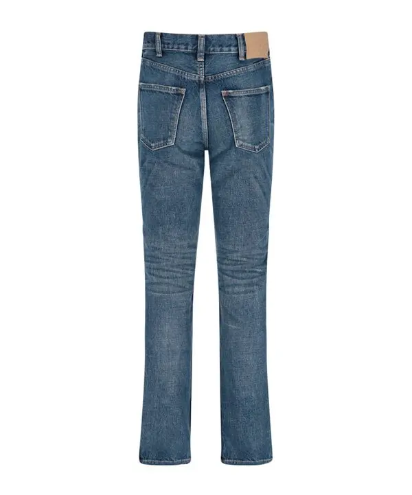 Celine Slim Jeans In Dark Union Wash Denim