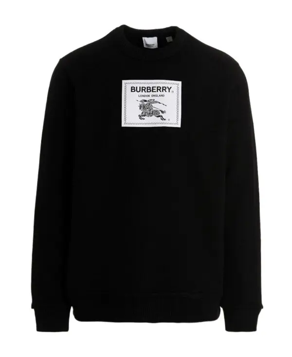 Burberry Label Cotton Sweatshirt