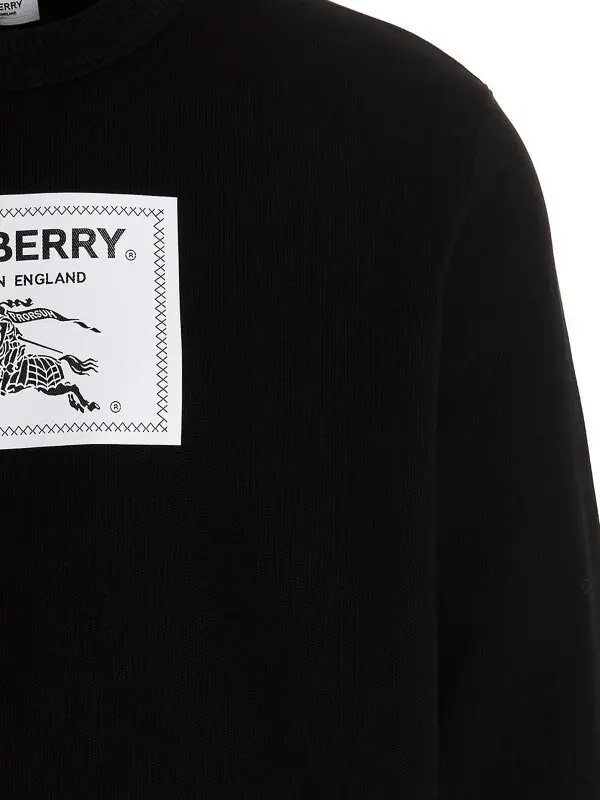 Burberry Label Cotton Sweatshirt
