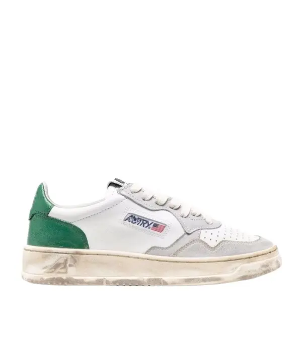AUTRY Medalist Super Vintage Low-top Sneakers - White/grey