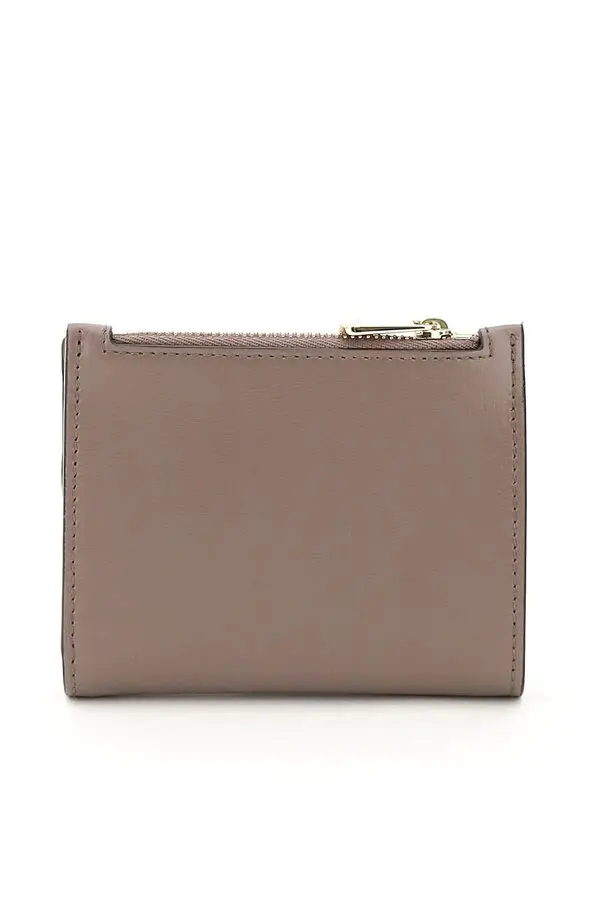 FERRAGAMO A Half-fold Wallet Decorated With A Bow - Gray