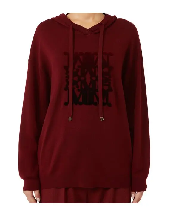 Max Mara Logo Detail Hooded Sweater
